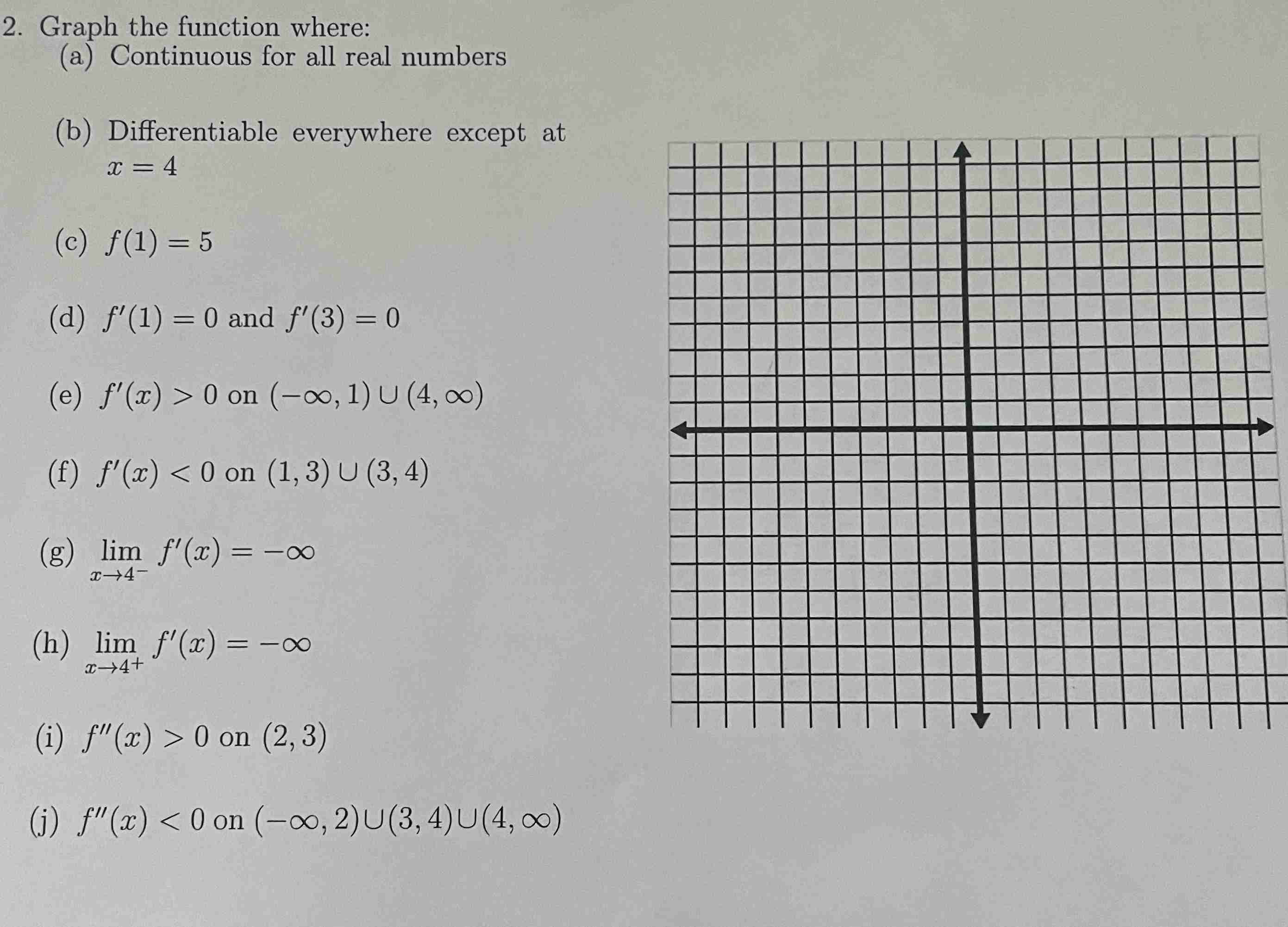 Solved Graph the function where:(a) ﻿Continuous for all real | Chegg.com