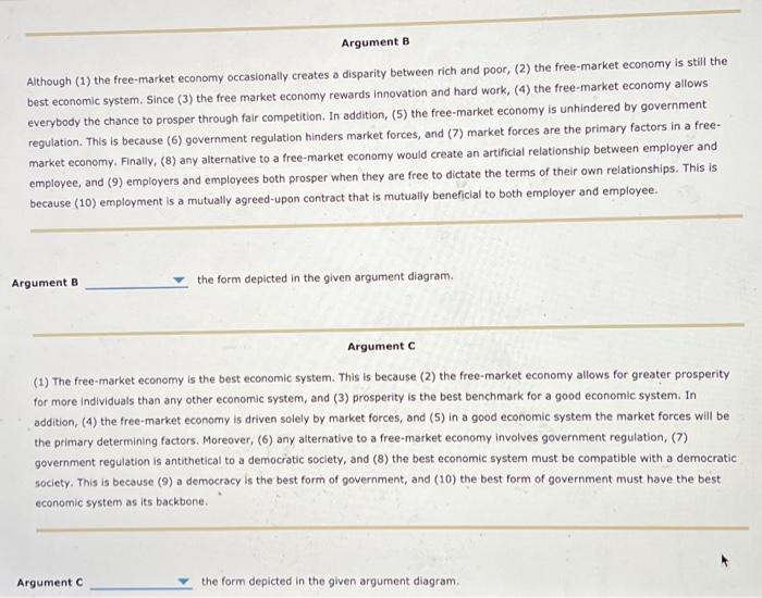 Solved Each extended argument within the following passages | Chegg.com