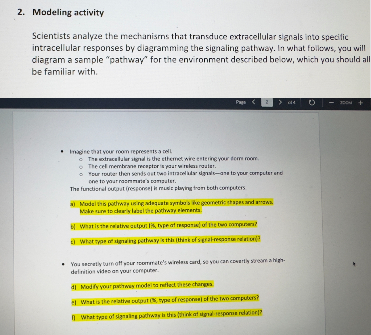 Solved Modeling activityScientists analyze the mechanisms | Chegg.com
