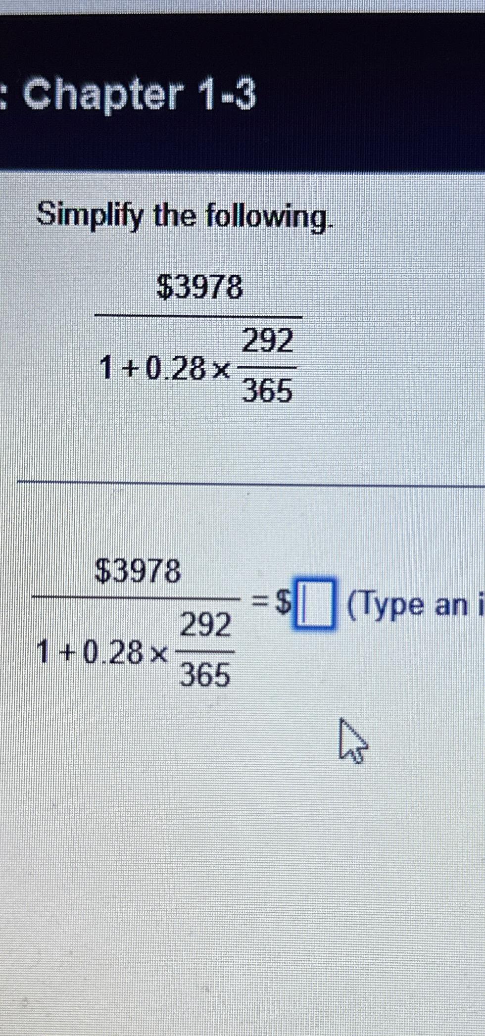 Solved Chapter 1-3Simplify the | Chegg.com