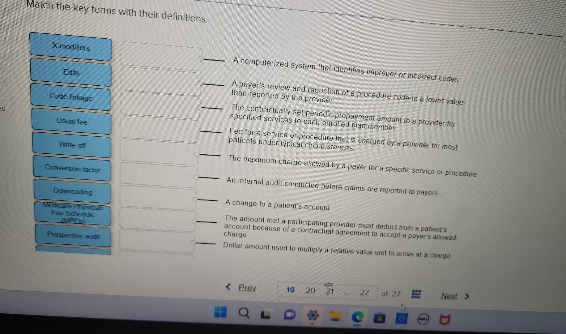 Solved with their definitions. Match the key terms with | Chegg.com