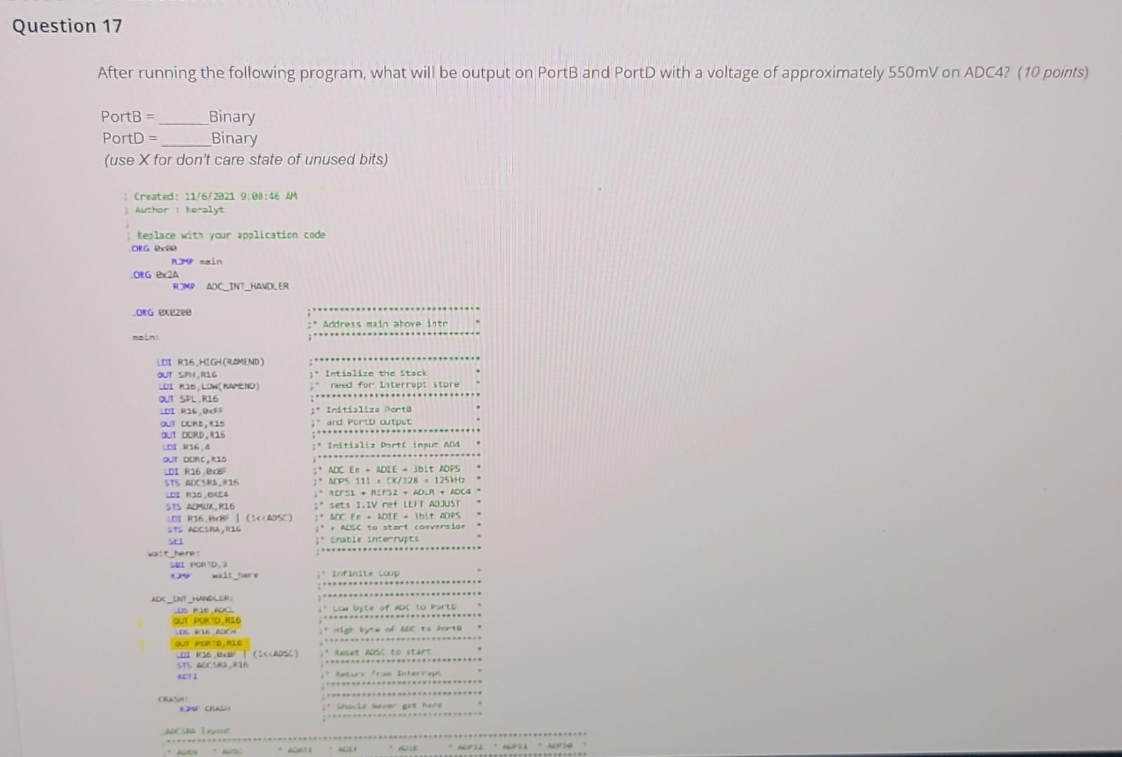 Solved How many ADC input channels are in the ATmega328? | Chegg.com