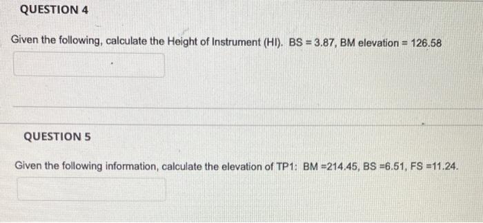 Solved Given the following, calculate the Height of | Chegg.com