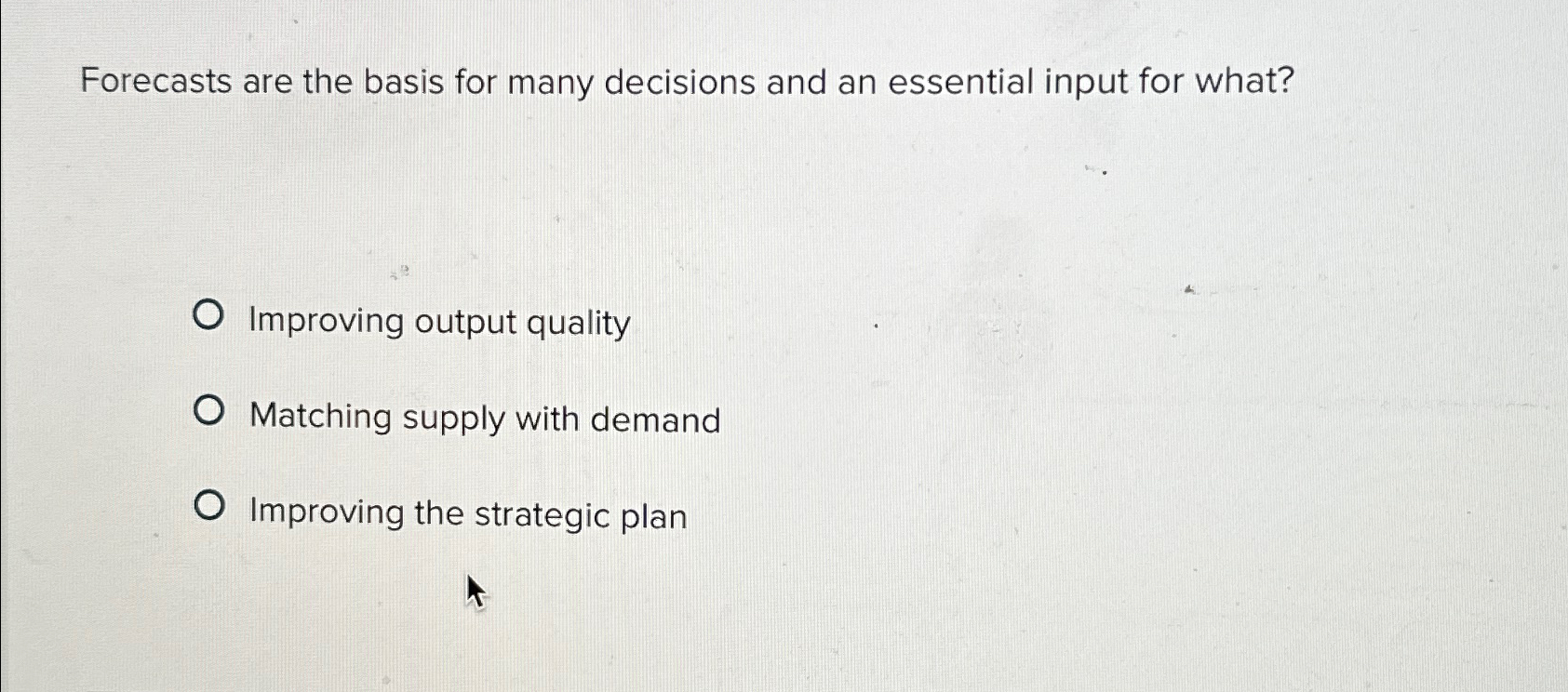 Solved Forecasts are the basis for many decisions and an | Chegg.com