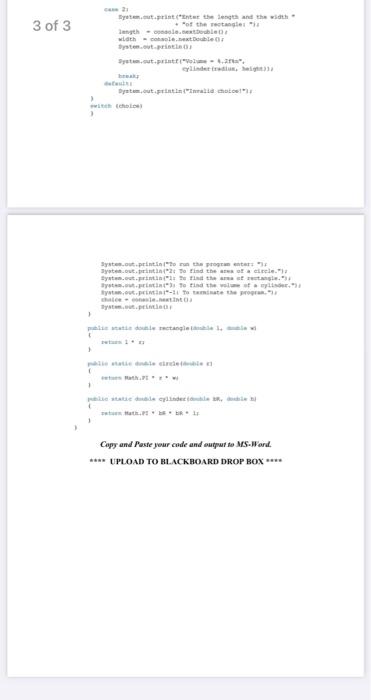 Solved Key statement below : "Rewrite the program so that it | Chegg.com