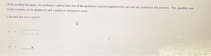 Solved 3. Calculating the mean when adding or subtracting a | Chegg.com