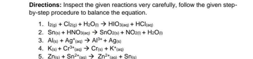 Solved Directions: Assign the correct oxidation number of | Chegg.com