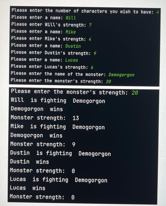 Solved Refer to the DND code (or you may refer to my | Chegg.com