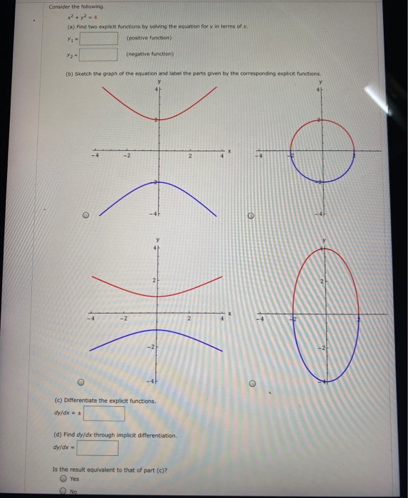 Solved Consider The Following X² Y2 A Find Two 
