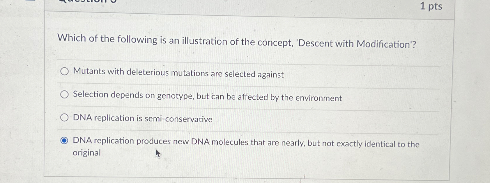 Solved 1 ﻿ptsWhich of the following is an illustration of | Chegg.com