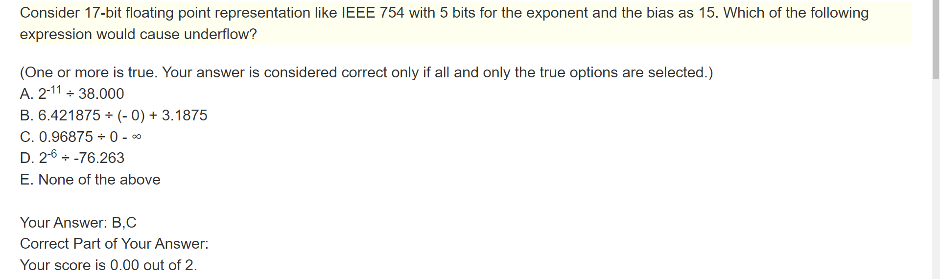 Solved Consider 17 -bit floating point representation like | Chegg.com