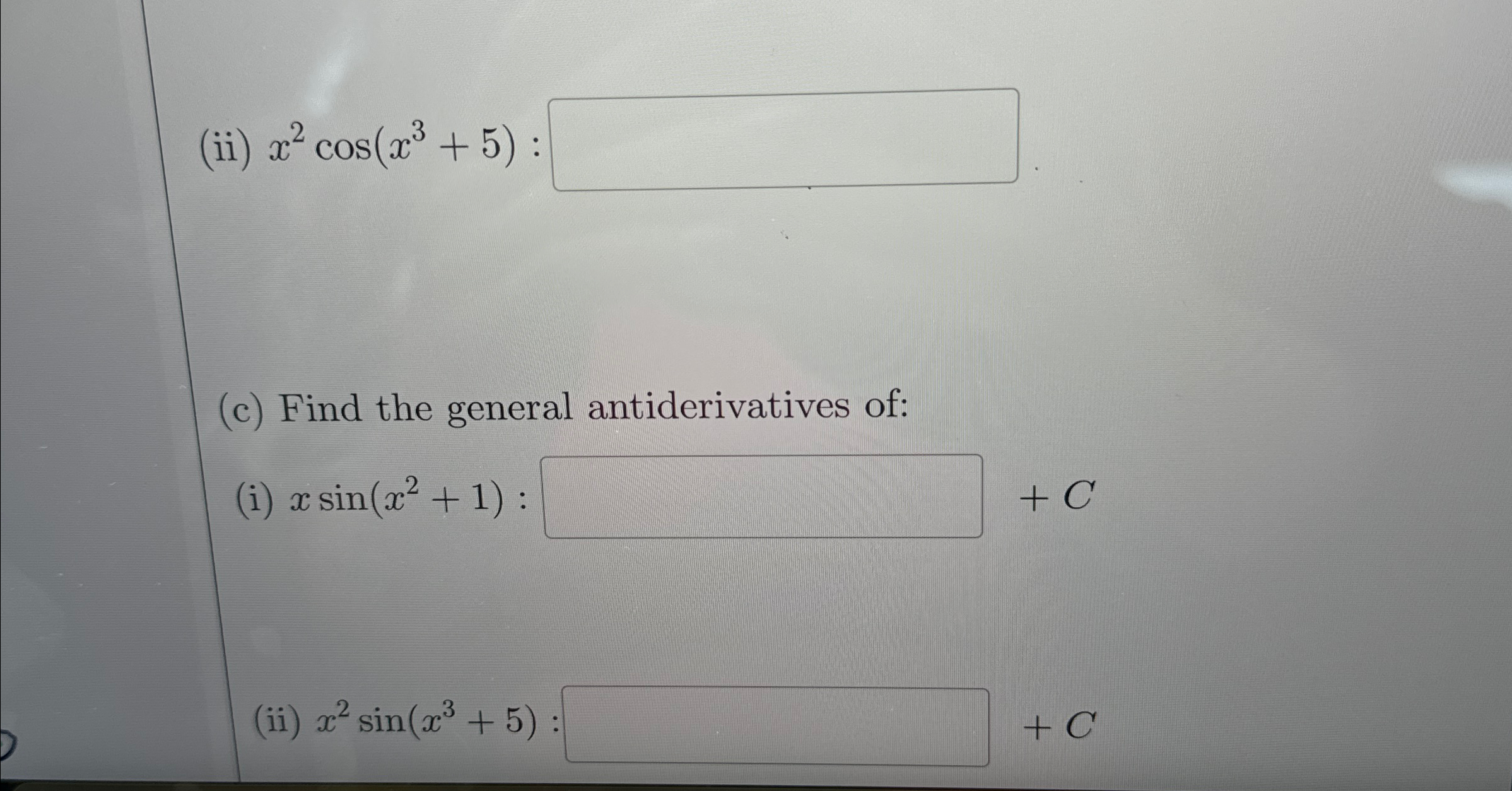 Solved (a) ﻿Find the derivative of sin(x2+1) ﻿and | Chegg.com