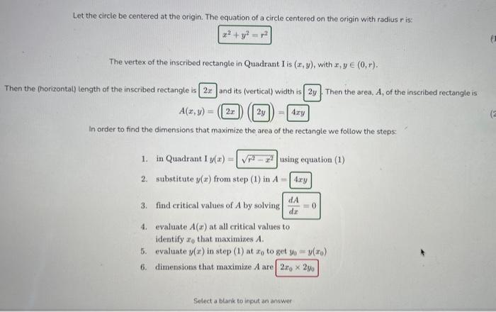 Solved Fill in the blanks to model the following problem : | Chegg.com