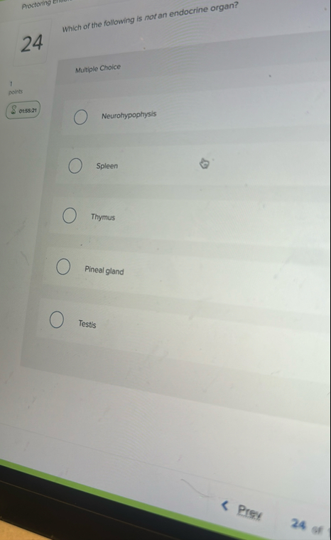 Solved Which of the following is not an endocrine | Chegg.com