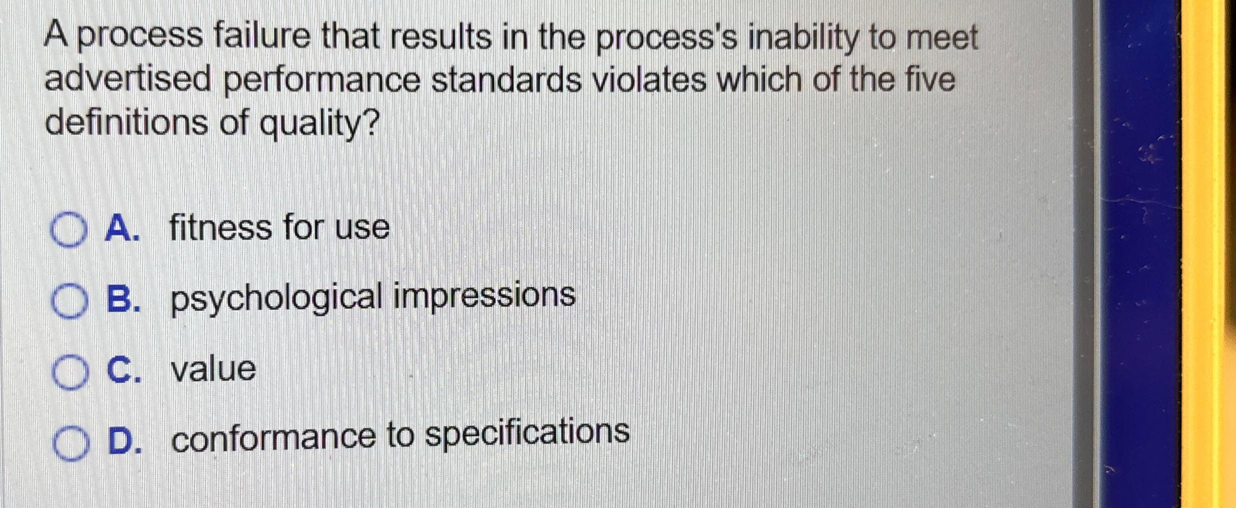 Solved A process failure that results in the process's | Chegg.com