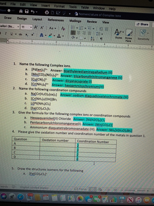 Solved d File Edit View Insert Format Tools Table Window | Chegg.com