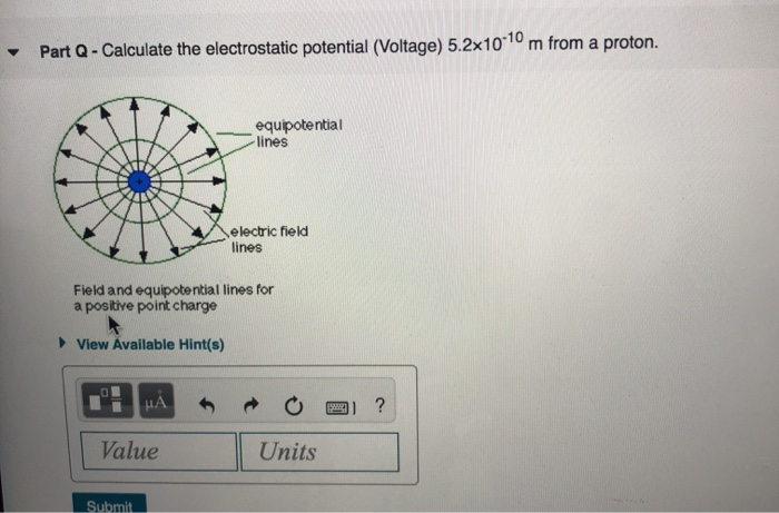 Solved Part Q - Calculate the electrostatic potential | Chegg.com
