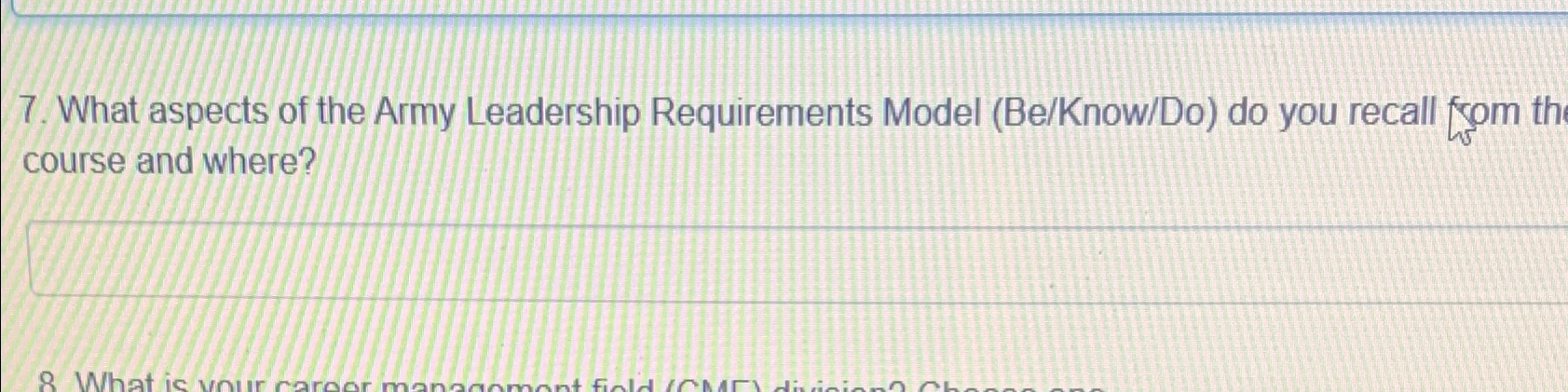 Solved What aspects of the Army Leadership Requirements | Chegg.com