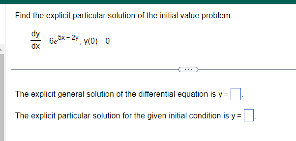 Solved Find the explicit particular solution of the initial | Chegg.com