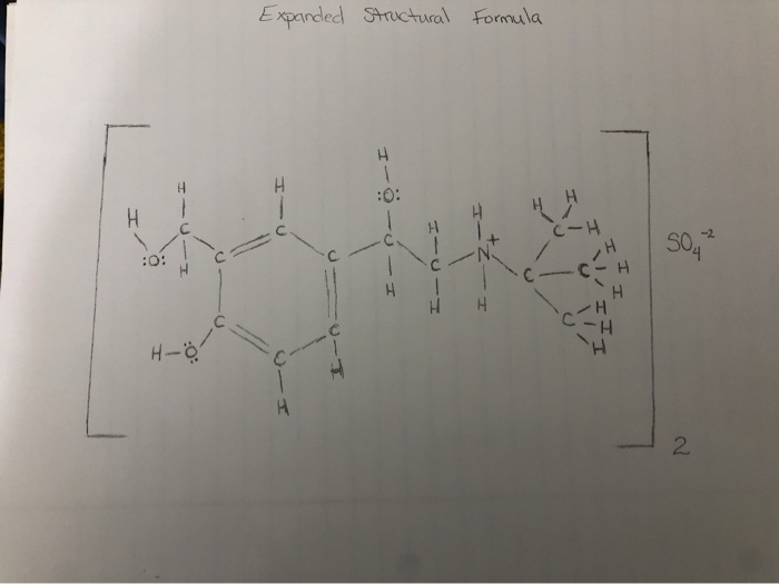 Solved Please help!! The molecule is Ventolin and i need to | Chegg.com