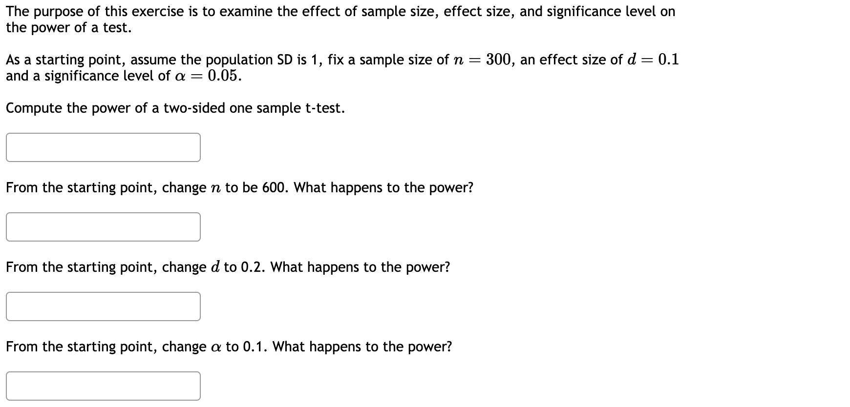 Solved The purpose of this exercise is to examine the effect | Chegg.com