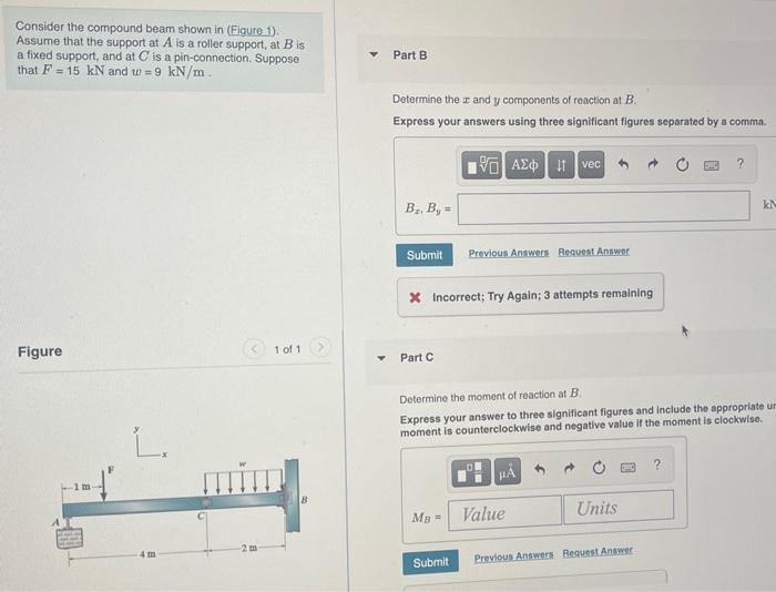 Solved Consider the compound beam shown in (Figure 1). | Chegg.com