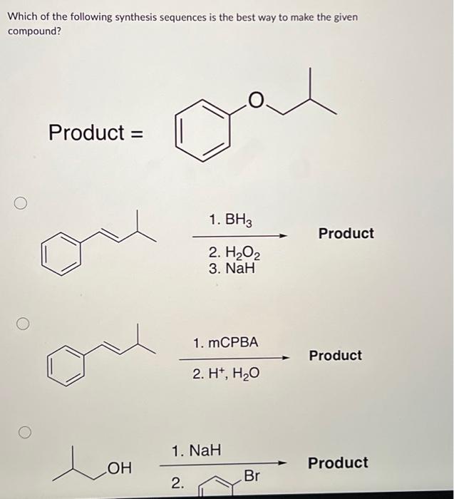 Solved 1. NaH Product 2. 1. NaH 2.Which of the following | Chegg.com