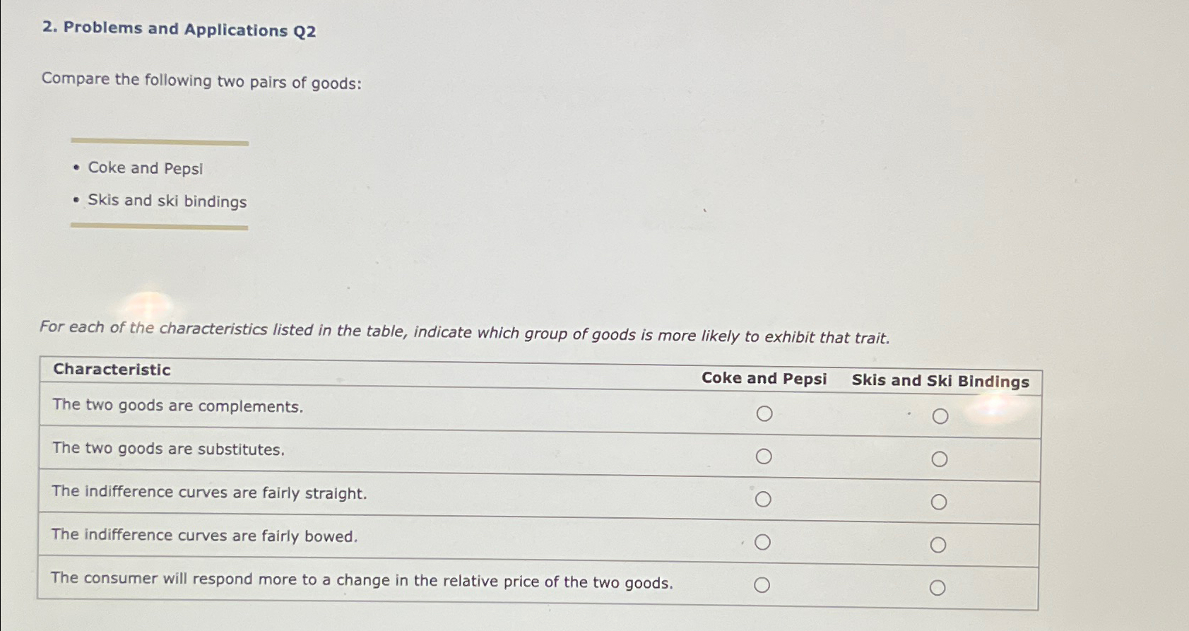Solved Problems and Applications Q2Compare the following two | Chegg.com