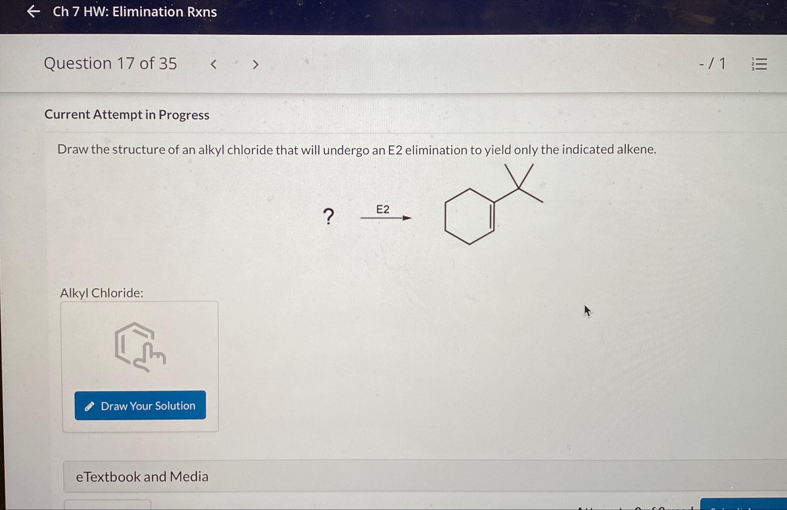 Solved Question 17 ﻿of 35Current Attempt in ProgressDraw the | Chegg.com