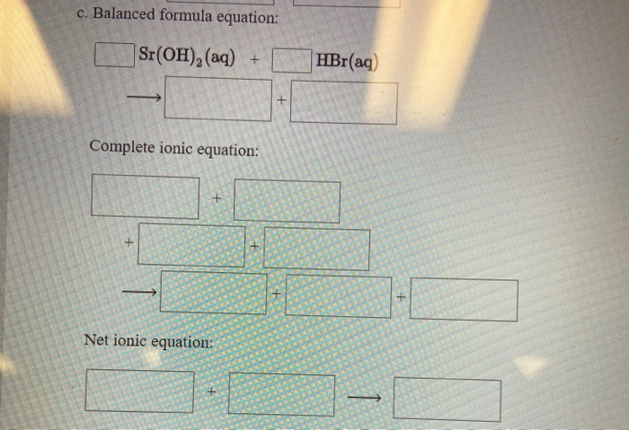 Solved a. Balanced formula equation: HNO3(aq) + Zn(OH)2 (8) | Chegg.com