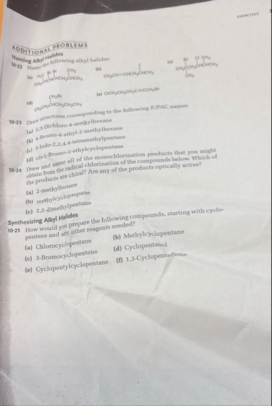 [Solved]: ADDITIONAL PROBLEMS Naming Alby ^(1 20^(1ides)) 10