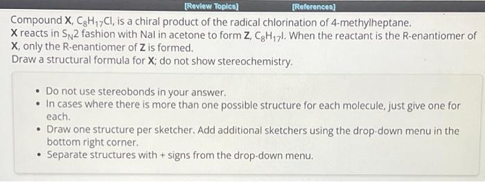 Solved Compounds X and Y are both C6H13Cl compounds formed | Chegg.com