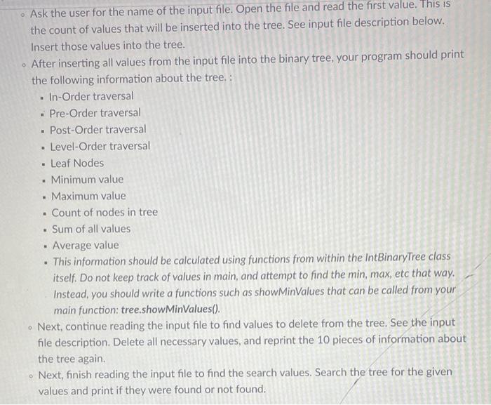 Solved Skills used in this assignment: - Binary Search Tree | Chegg.com