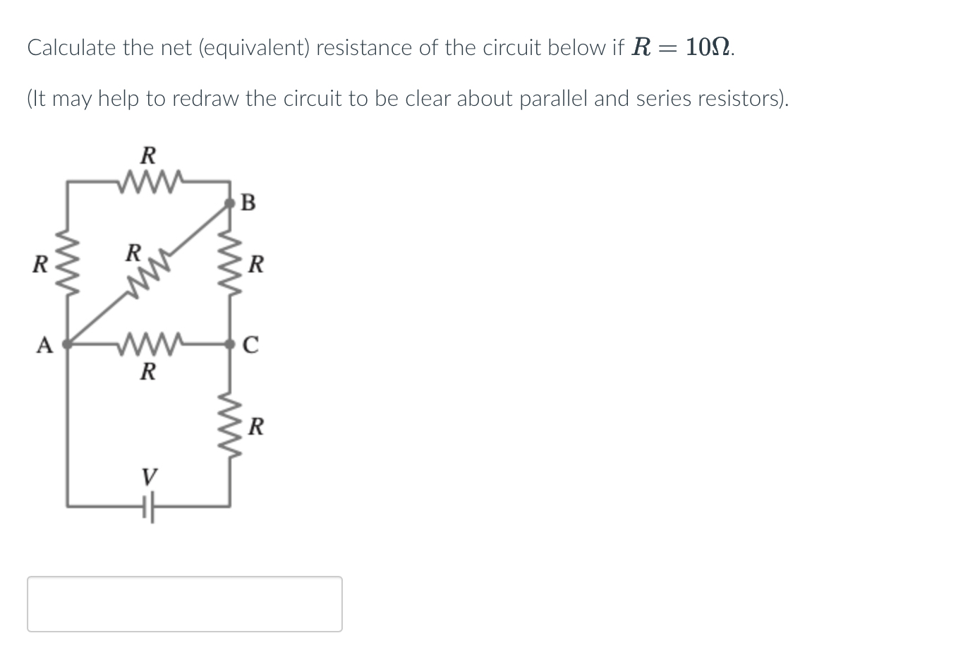 Solved Calculate the net (equivalent) ﻿resistance of the | Chegg.com