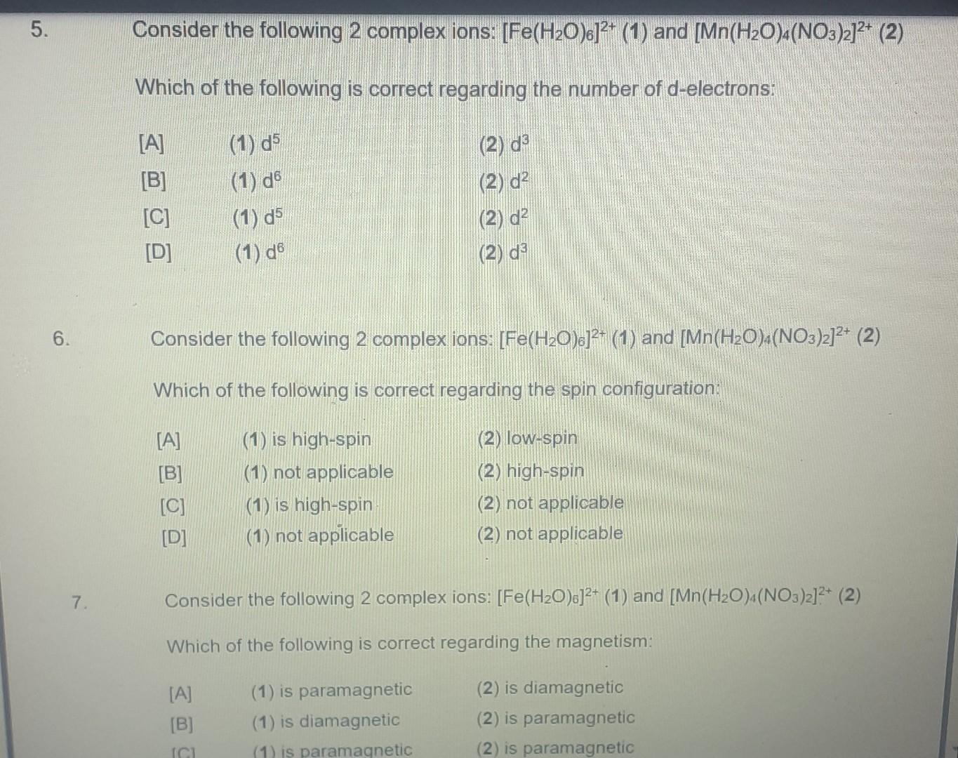 Solved Name the compound from the structure given below: [A] | Chegg.com
