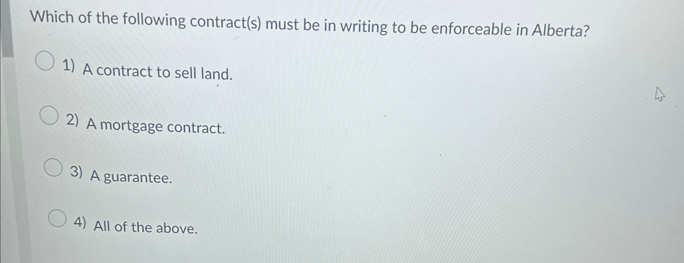 Solved Which of the following contract(s) ﻿must be in | Chegg.com