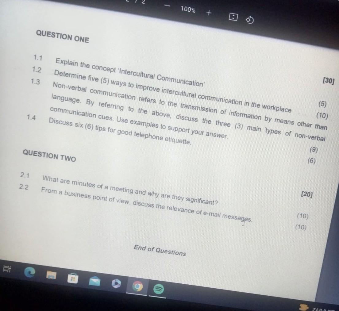 1.2 Determine five (5) ways to improve intercultural | Chegg.com