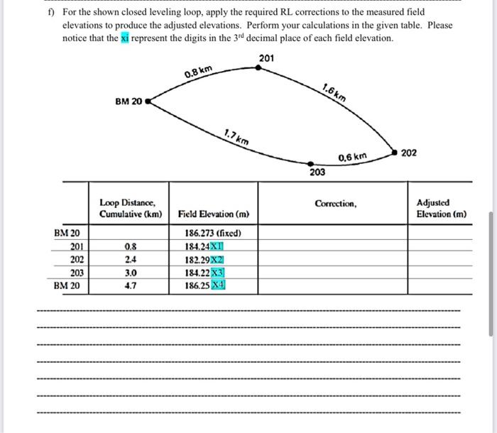 Solved B e) For the given closed loop traverse ABCDE, all | Chegg.com