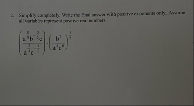 Solved Simplify completely. Write the final answer with | Chegg.com