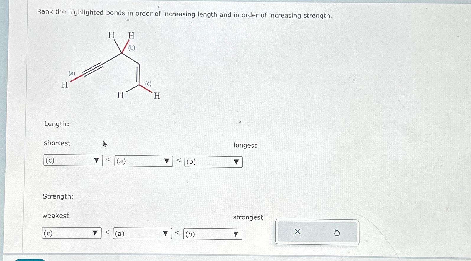 Solved Rank the highlighted bonds in order of increasing | Chegg.com