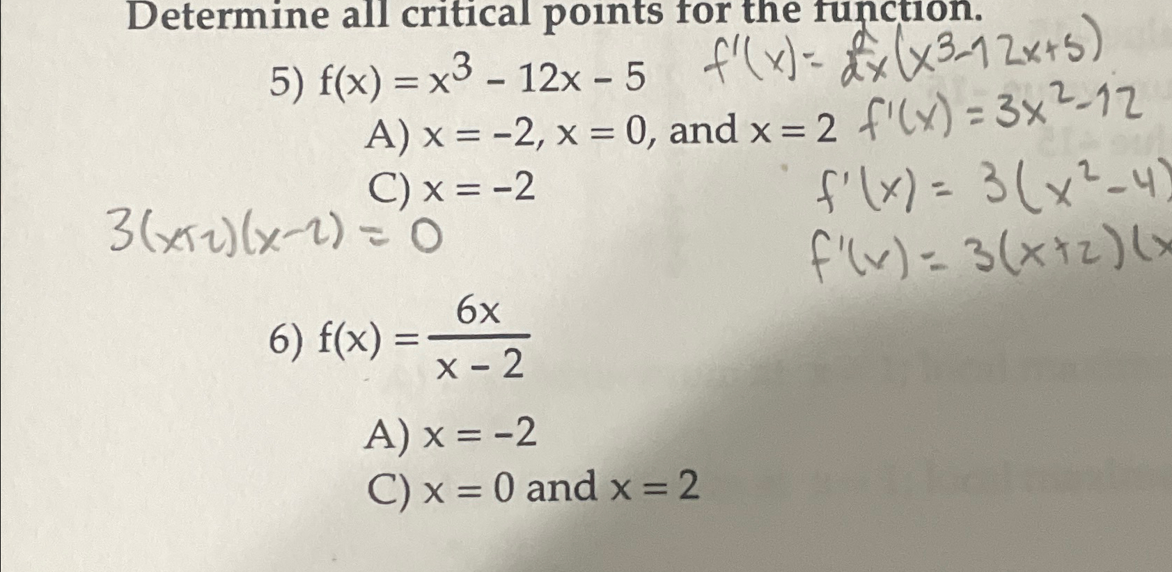 Solved Determine all critical points for the | Chegg.com