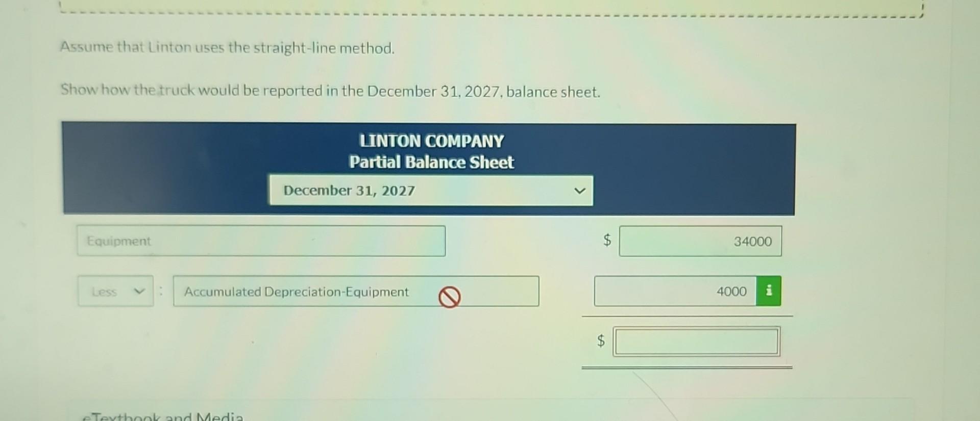 Solved Linton company purchased a delivery truck for $34,000 | Chegg.com