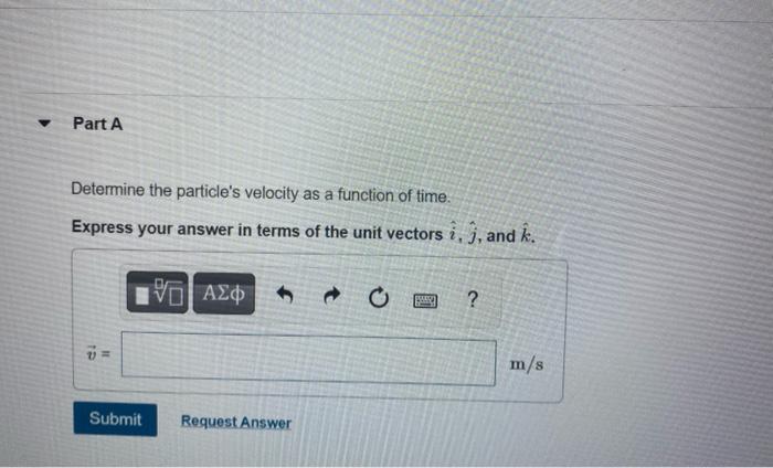 Solved The position of a particular particle as a function | Chegg.com