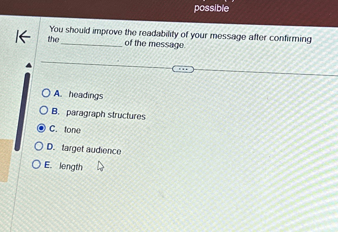 Solved You should improve the readability of your message | Chegg.com