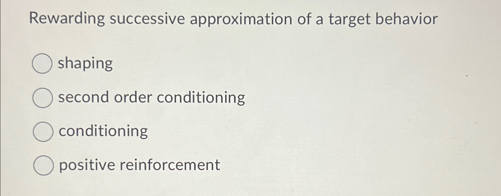 Solved Rewarding successive approximation of a target | Chegg.com