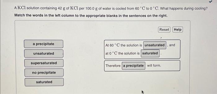 Solved A Kcl Solution Containing 42 G Of Kcl Per 100 0 G Of