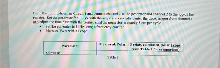 Solved 2. Calculate circuit parameters for Circuit 4. | Chegg.com