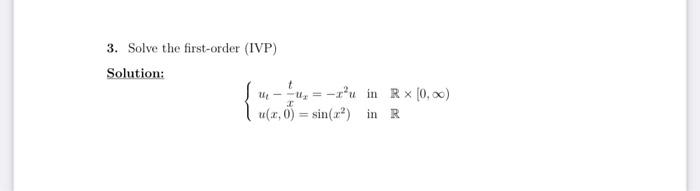 Solved 3. Solve the first-order (IVP) Solution: | Chegg.com