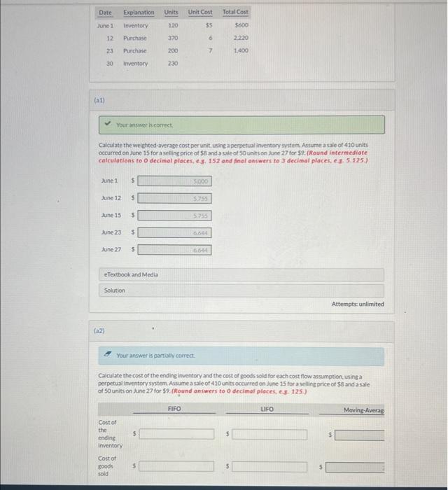 Solved Galculate the weighted-average cost per unit, using a | Chegg.com