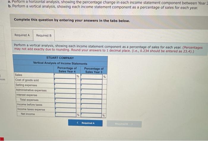 Solved Exercise 13-3A (Algo) Horizontal and vertical | Chegg.com